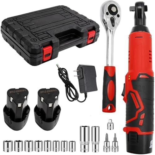 Amazon.com: Hoypeyfiy 3/8" Cordless Electric Ratchet Wrench, 12V 40Ft ...