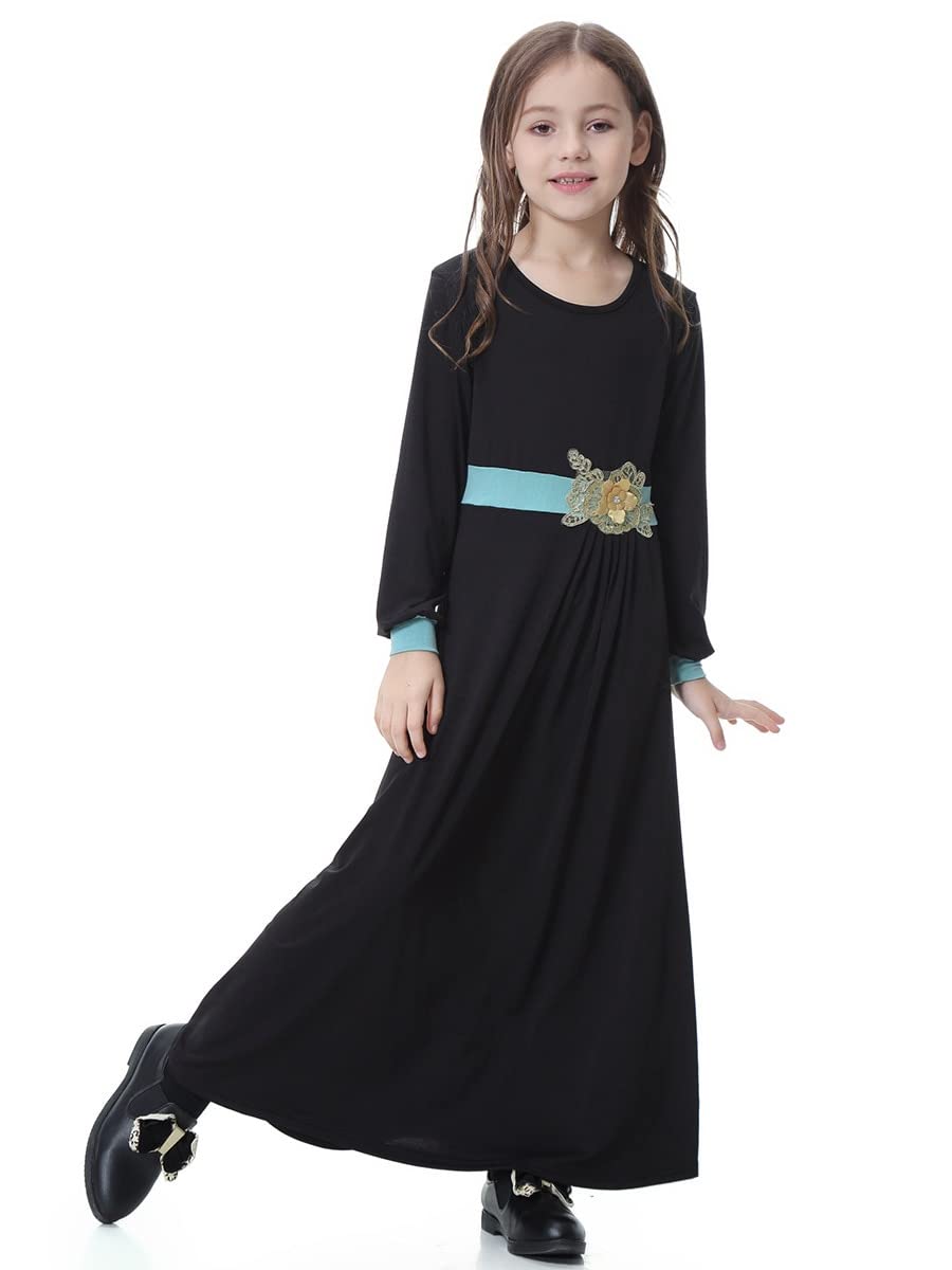 Buy Amaonzu Girl Prayer Dress Muslim Children Abaya Islamic Clothes ...
