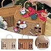 Amazon.com: Rattan House Shaped Basket with Lid, Creative Garden ...