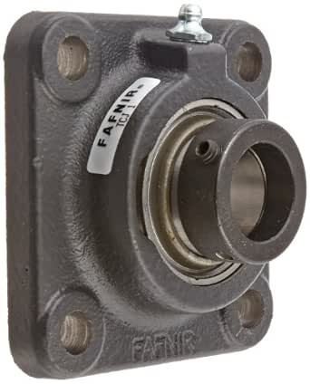 Timken TCJ1 Flange Unit, 4 Bolt Holes, Industrial-Duty, Relubricatable, Non-Expansion, Cast Iron ...