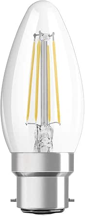 OSRAM Pack of 10 x LED Bulbs, Base: B22d | Warm White | 2700 K | 4 W ...