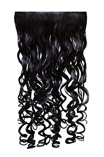Lamazi Hair Extensions Curles 20 inch short with 5 clips natural colour ...