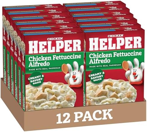 Amazon.com: Chicken Helper Fettuccine Alfredo Pasta, 8.7 Ounces, 12 per ...