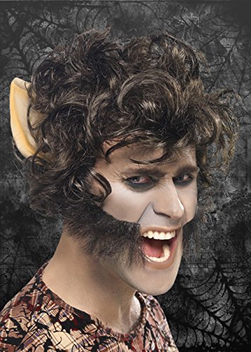 Amazon.com: Adult Halloween Werewolf Wig with Ears : Clothing, Shoes ...