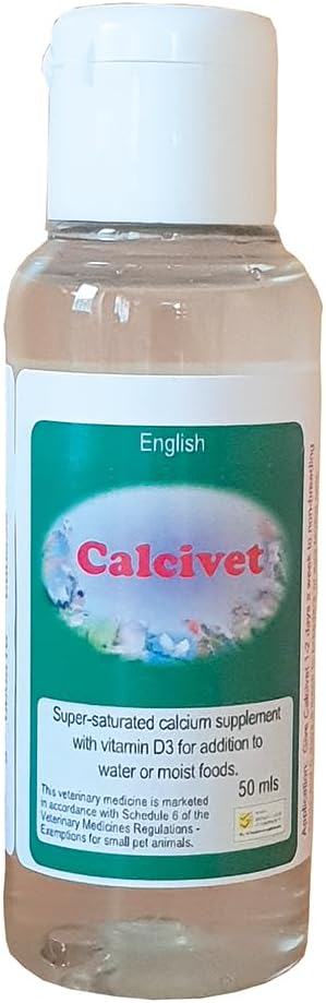 Garden Feathers Calcivet - 50ml - Liquid Calcium & D3 Supplement ...