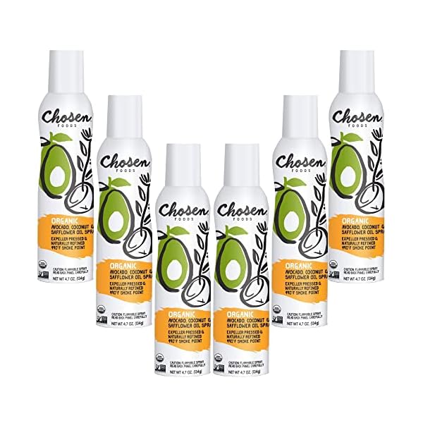 Chosen Foods Organic Avocado, Coconut & Safflower Oil Spray, Kosher ...