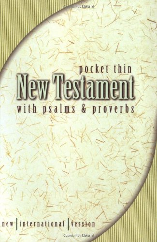 NIV Pocket Thin New Testament With Psalms & Proverbs: Zondervan ...