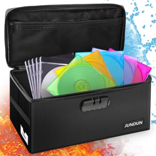 Amazon.com: JUNDUN Collapsible CD Storage Box, Water-Resistant ...
