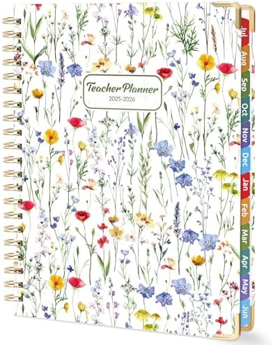 Amazon.com : Teacher Planner 2025-2026 Academic Year, 8.5" x 11" Deluxe ...