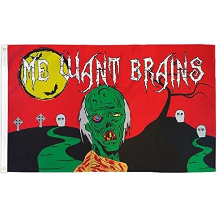 Amazon.com : Halloween Zombie Flag 3x5ft - Halloween Flag for Holiday ...