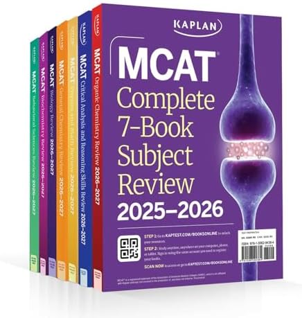 MCAT Complete 7-Book Subject Review 2025-2026, Set Includes Books ...