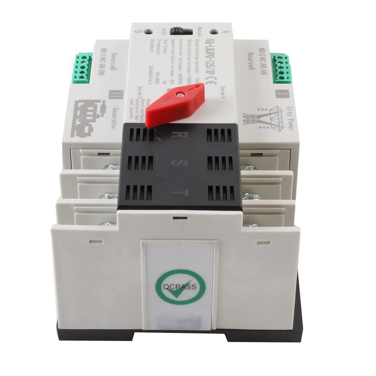 Snapklik.com : 3P 100A Dual Power Automatic Transfer Switch 110V ...