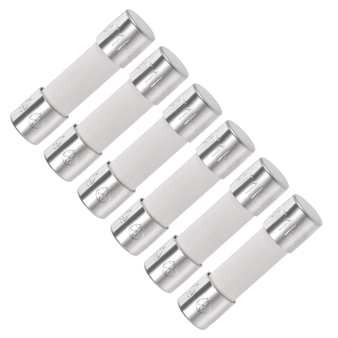 uxcell Ceramic Cartridge Fuses 1A 250V 5x20mm Slow Blow Replacement for ...