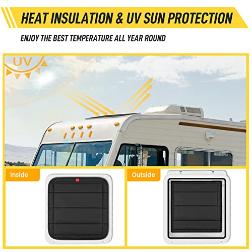 Snapklik.com : Funomo Magnetic RV Roof Vent Cover, 16.2516.25 Inch ...
