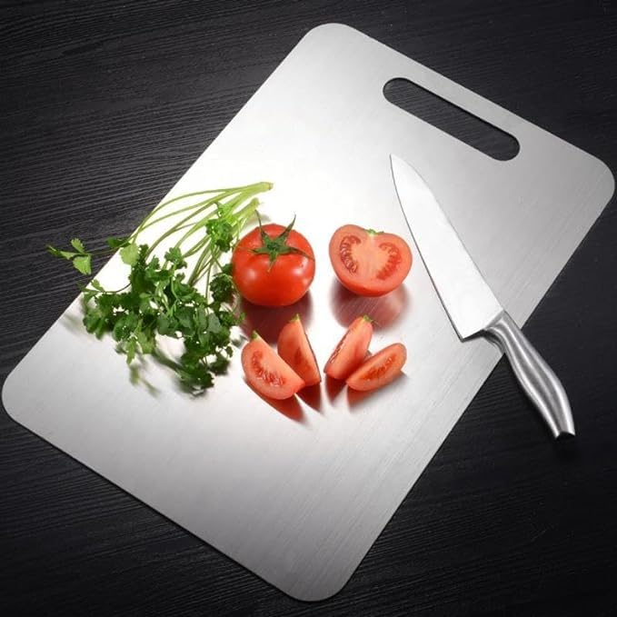 Buy GRYMTOX Chopping Board Stainless Steel Metal Cutting Kitchen,Heavy ...