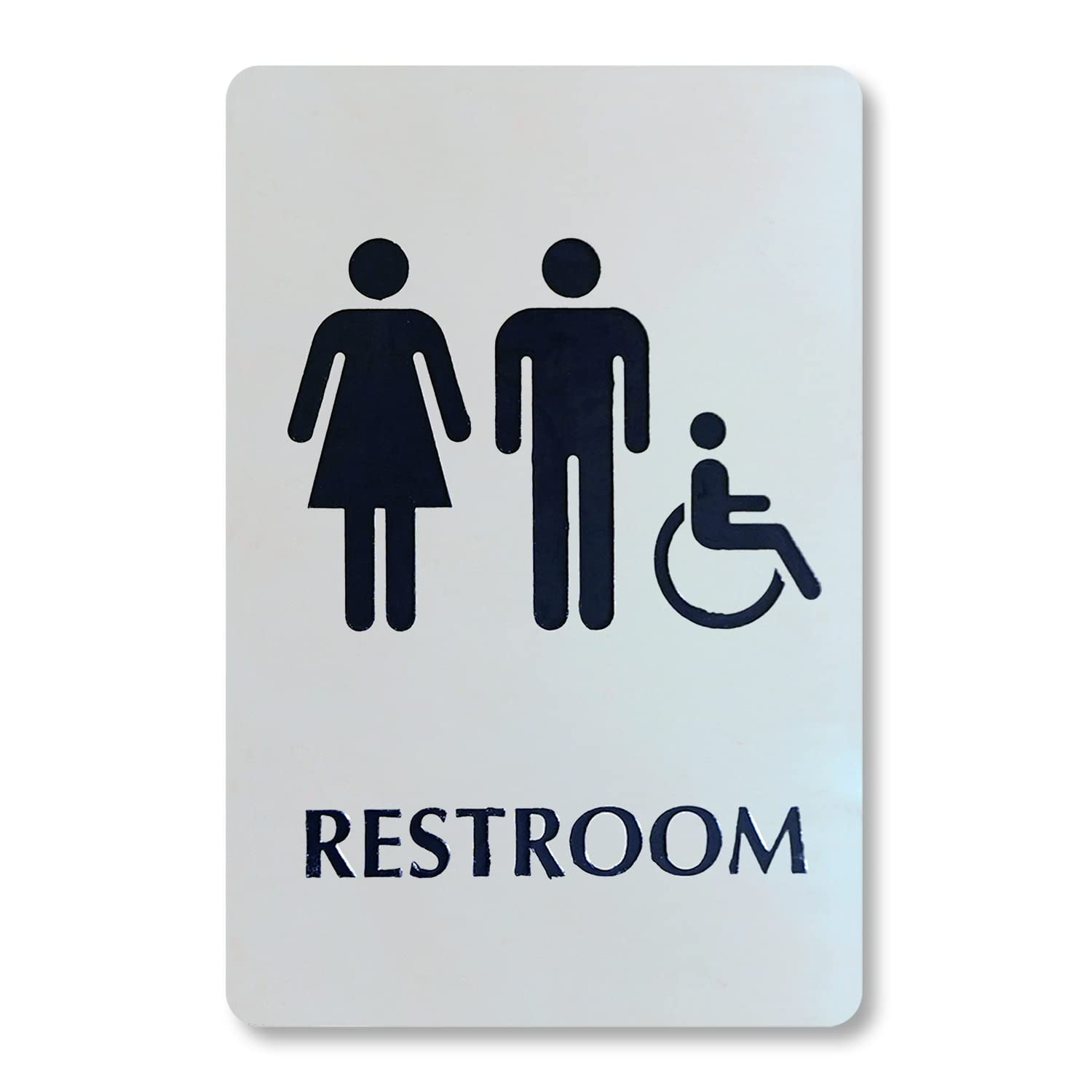 Unisex Bathroom Sign On Door