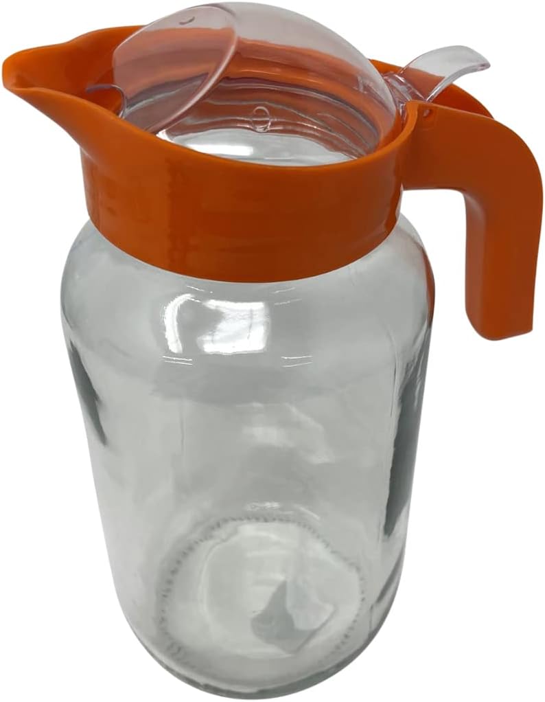 HTUK® Grande carafe d'eau en verre avec poignée en plastique et ...