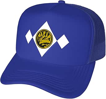 Popfunk Official Power Rangers Blue Chest Medallion Foam Snapback ...