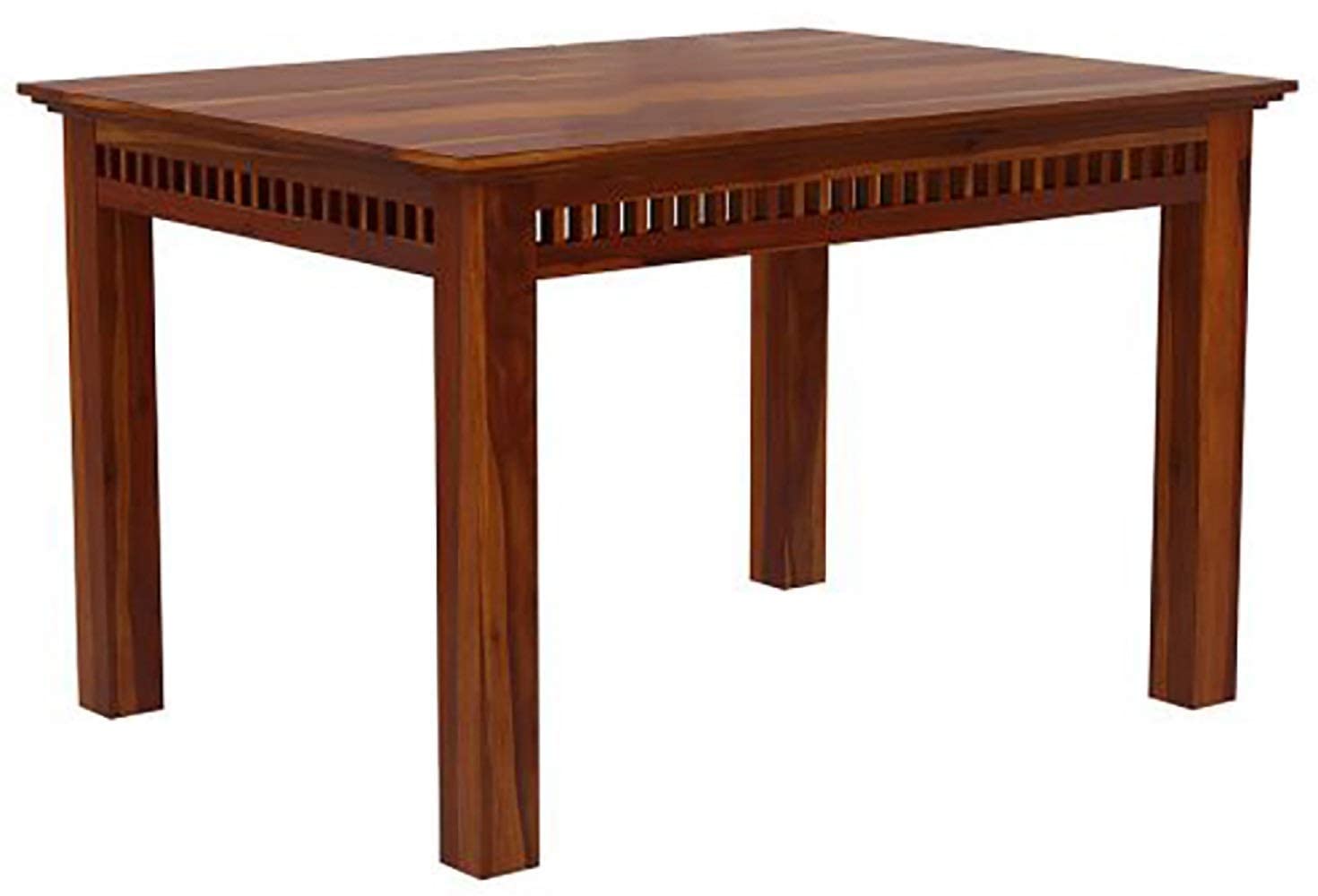 SNAP FURNITURE Wooden Solid Sheesham Wood Dining Table 4 Seater Only ...