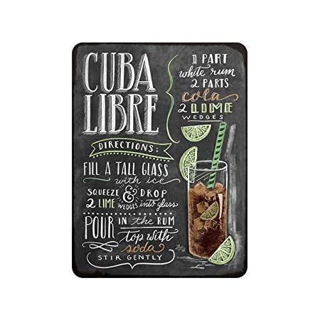 Amazon.com: Mora color cuba libre liquor tin sign metal Cafe Home Wall ...