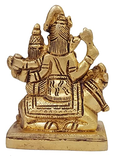 Purpledip Brass Idol Shiva With Parvati, Ganesha, Karthikeya And Nandi ...