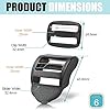 Amazon.com: CooBigo 6 Pcs Ladder Slider Buckles+6 Pcs Tri glide Slider ...