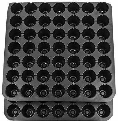 Sage Seedling Tray - Pack of 2 (Black, 49 Holes) | 7x7 Cells ...