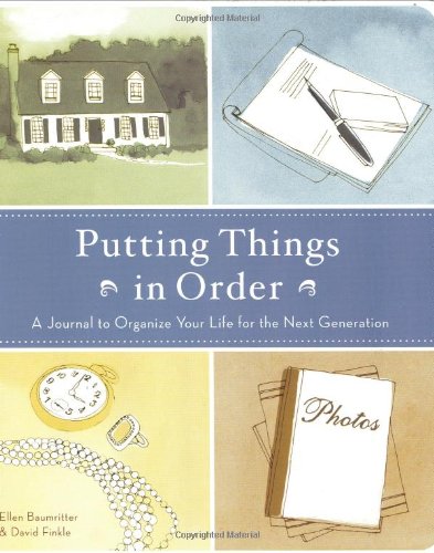 Putting Things in Order Journal: A Journal to Organize Your Life for ...
