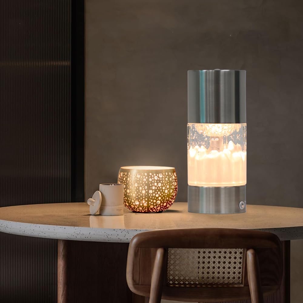 Cordless LED Table Lamp, Portable Touch Dimmable Night Light Lamp with ...