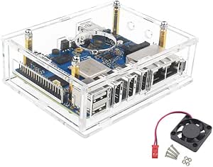 Amazon.co.jp: Orange Pi 5 Plus Case with Cooling Fan Heatsink Acrylic ...