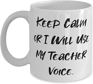 Amazon.com: Epic Teacher Gifts, Keep Calm or I Will Use My Teacher ...