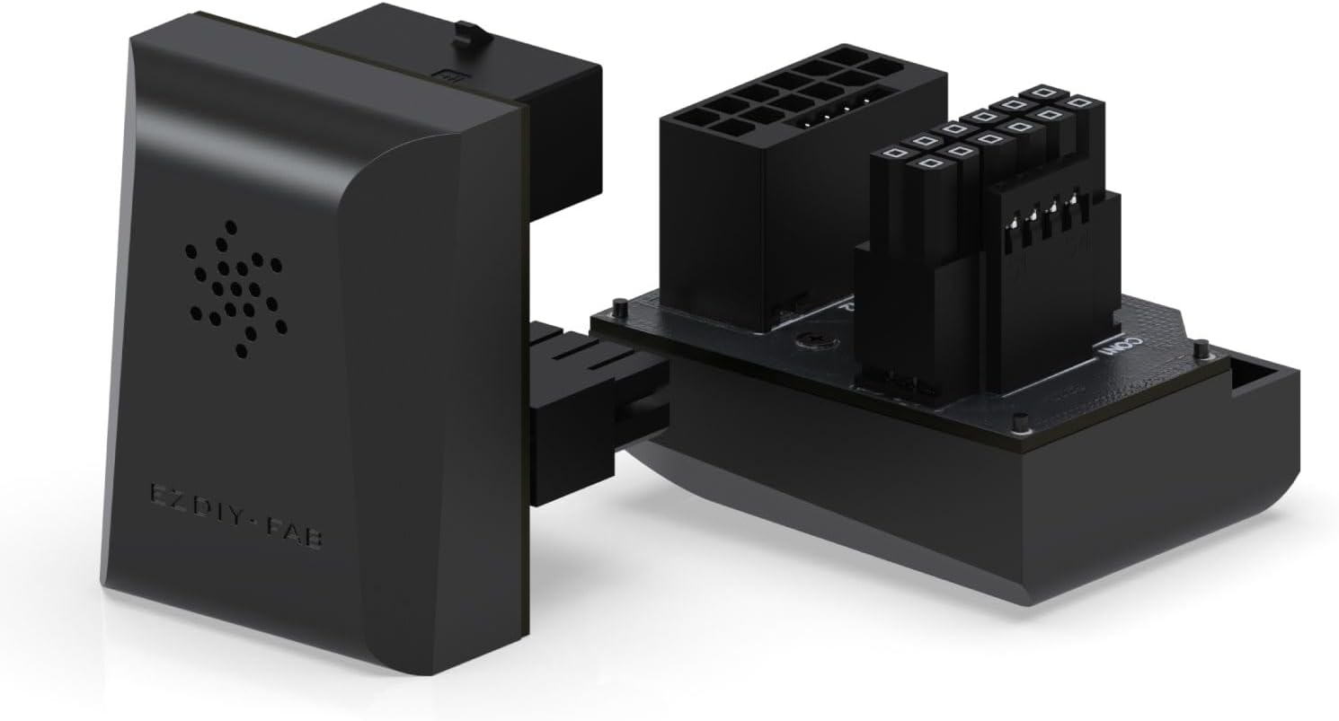 Amazon.com: EZDIY-FAB PCIe 5.0 12VHPWR GPU Power Bridge, 12+4 Pin Angle ...