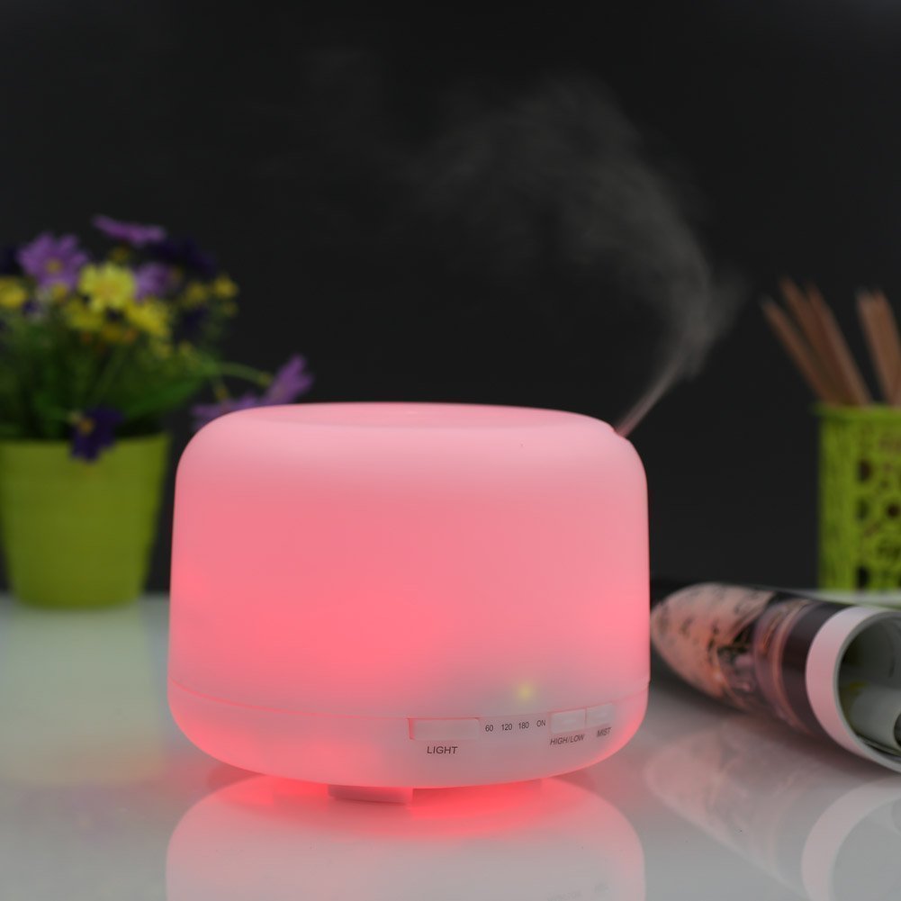 Pure Source India Ultrasonic Aroma Diffuser/Humidifier, 500ml with 7 ...