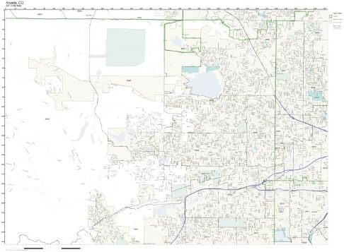 Amazon.com: ZIP Code Wall Map of Arvada, CO ZIP Code Map Not Laminated ...
