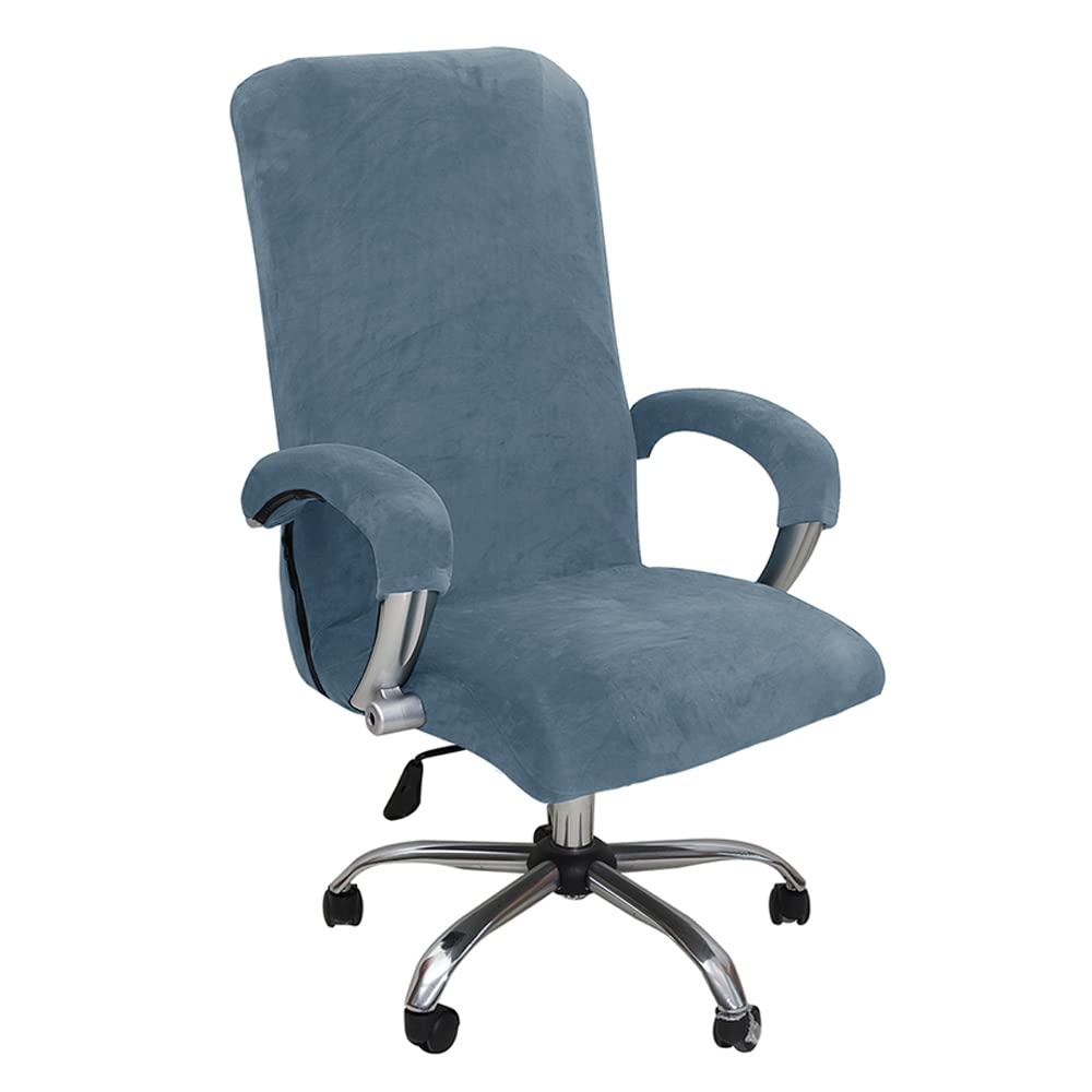 Amazon.com: ITFRO Office Chair Cover with Armrest Covers Gray Blue ...