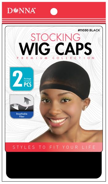 Amazon.com: DONNA Stocking Wig Caps 2pcs Black Wig Head Wig Caps for ...