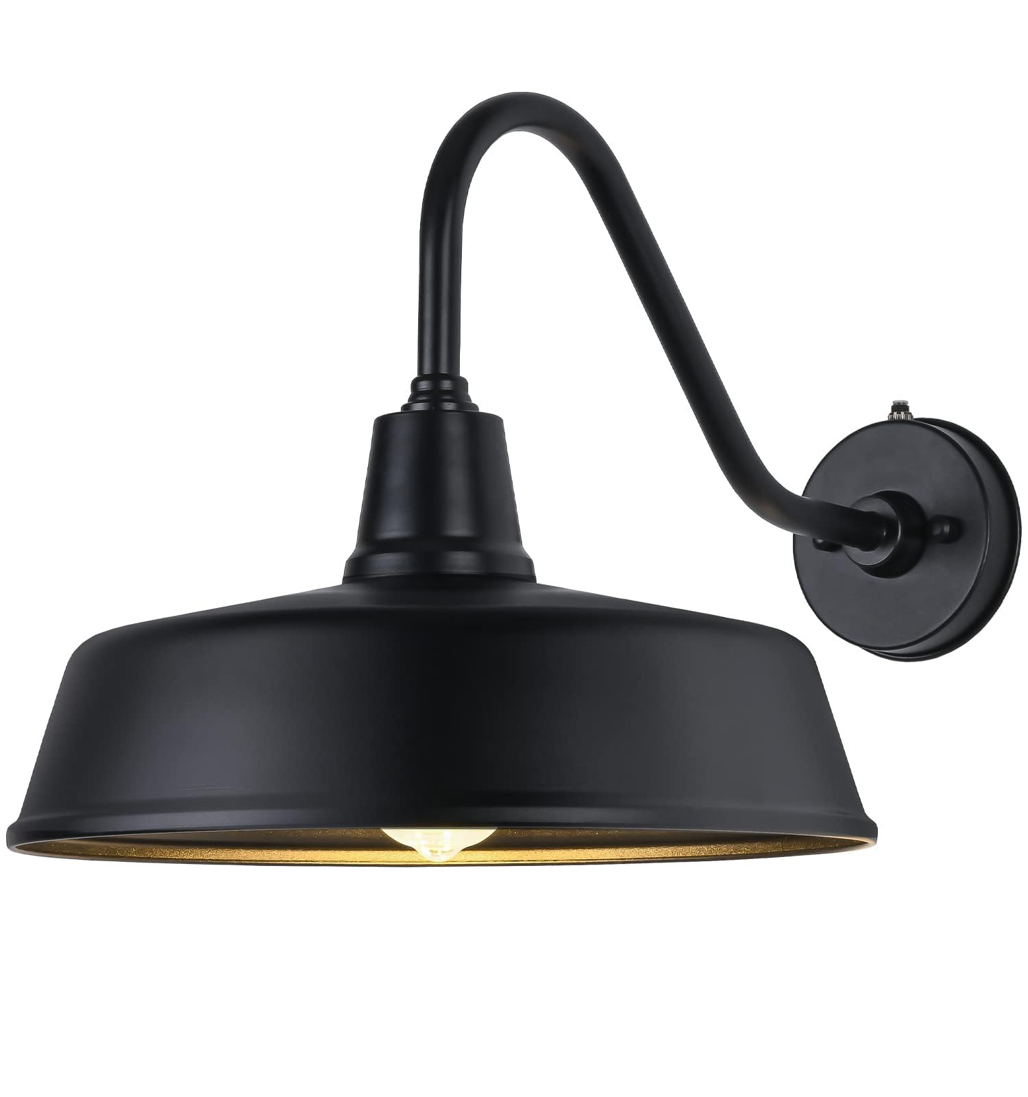 JOESA 15 inch Outdoor Gooseneck Barn Light Fixture with a 15 inch Long ...