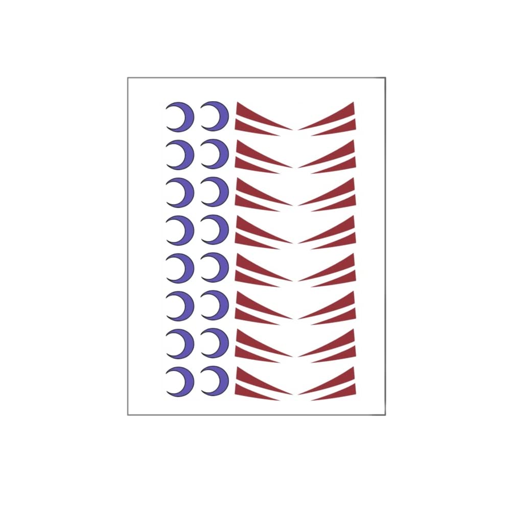 Amazon.com : Anime Cosplay Tattoo,Anime Cosplay Temporary Sticker (A ...