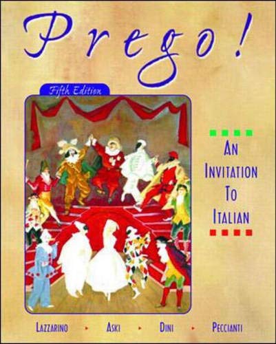 Amazon.com: Prego! An Invitation to Italian (Student Edition ...