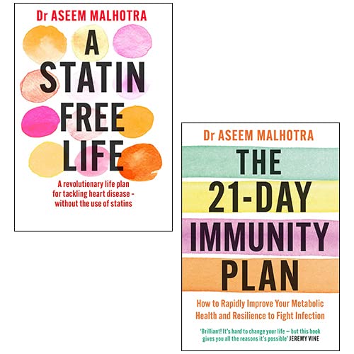 The 21-Day Immunity Plan, A Statin-Free Life 2 Books Collection Set By ...