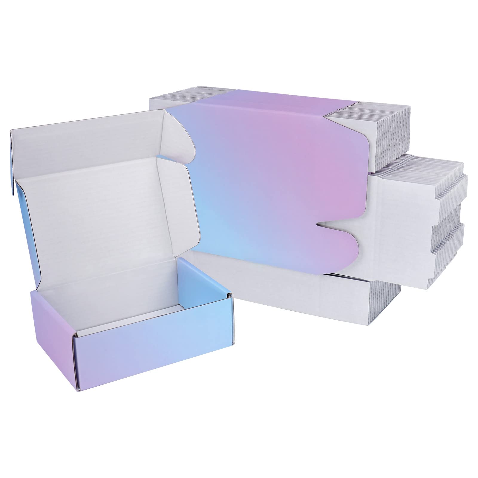 DERZIFUN 6x4x2 Inch 20 Pack Small Shipping Boxes, Corrugated Mailer ...