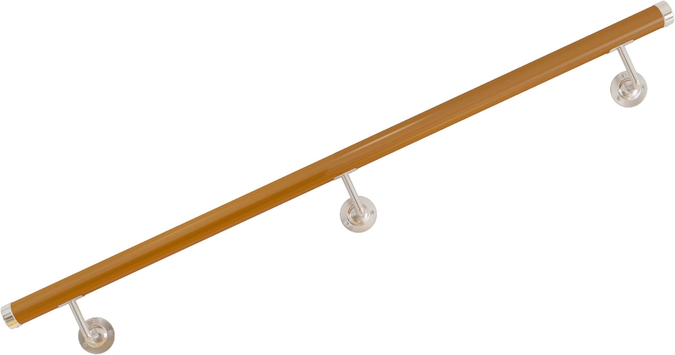 ROTHLEY Pipe Handrails for Indoor Stairs: 6.6FT Stair Railing Wood Hand ...