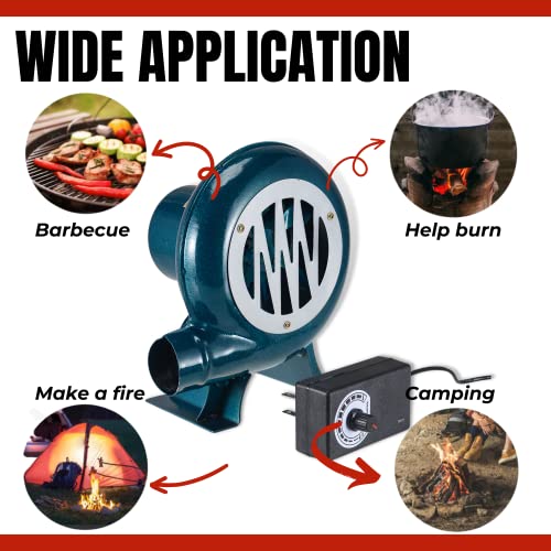 Snapklik.com : Vorole Electric Blower Charcoal Starter, BBQ Blower Fan ...