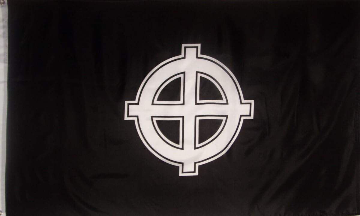 Amazon.com : CELTIC CROSS FLAG - BLACK AND WHITE - 3' X 5' PRINTED ...