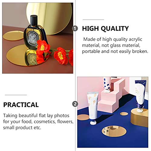 Mirror Reflection Board Practical Acrylic Golden Photography Background ...