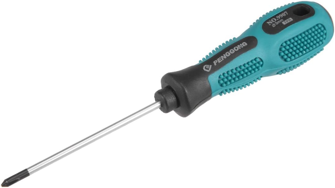 uxcell #0 Phillips Screwdriver 3 Inch Round Shaft Non Slip Comfortable ...
