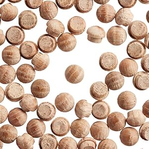 Amazon.com: WidgetCo 1/4" Oak Button Top Wood Plugs, Woodworking Plugs ...