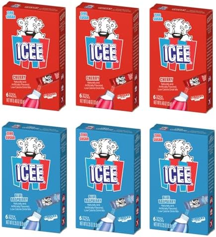 Amazon.com : ICEE Singles To Go Variety Pack of 6-3 of Each - Cherry ...