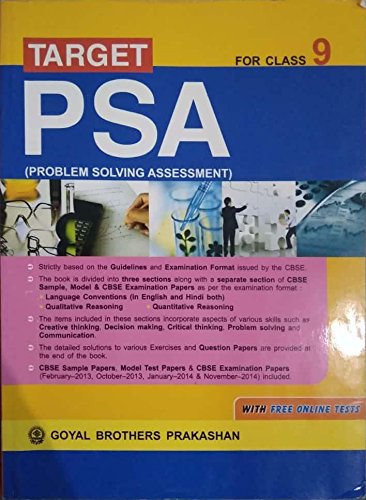 TARGET PSA (Problem Solving Assessment) for Class-9 : Amazon.in: Books