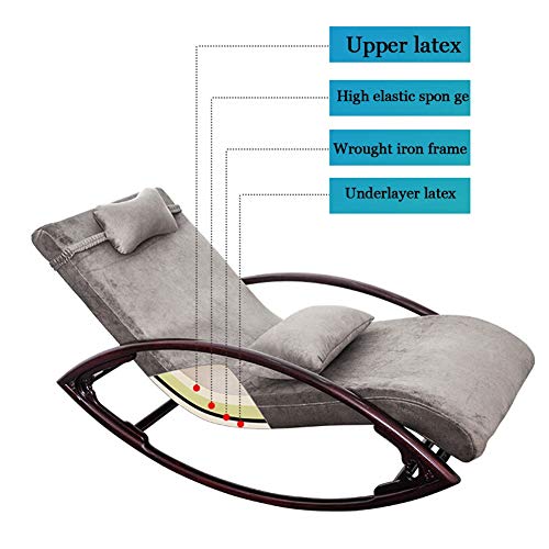 Pig Middle I Adults Rocking Lounge，Rocking Chair Light Grey Rocker ...